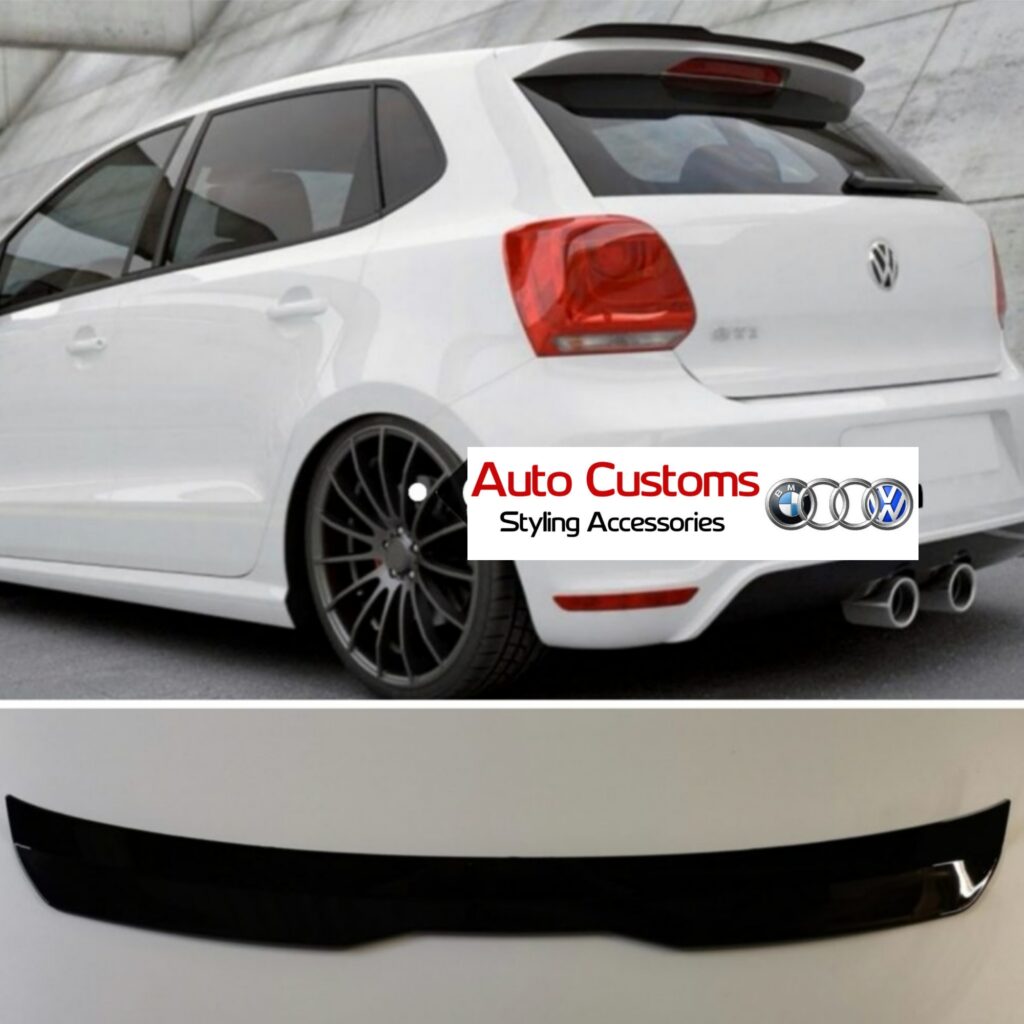 VW Polo 6 Slim 2pc Front Bumper Lip - Auto Customs