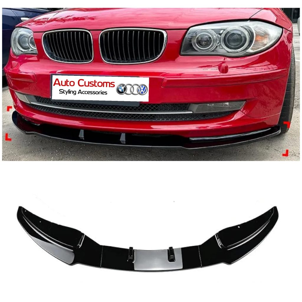 BMW E81 / E82 / E87 / E88 LCI Front Bumper Lip - Auto Customs - Cape Town