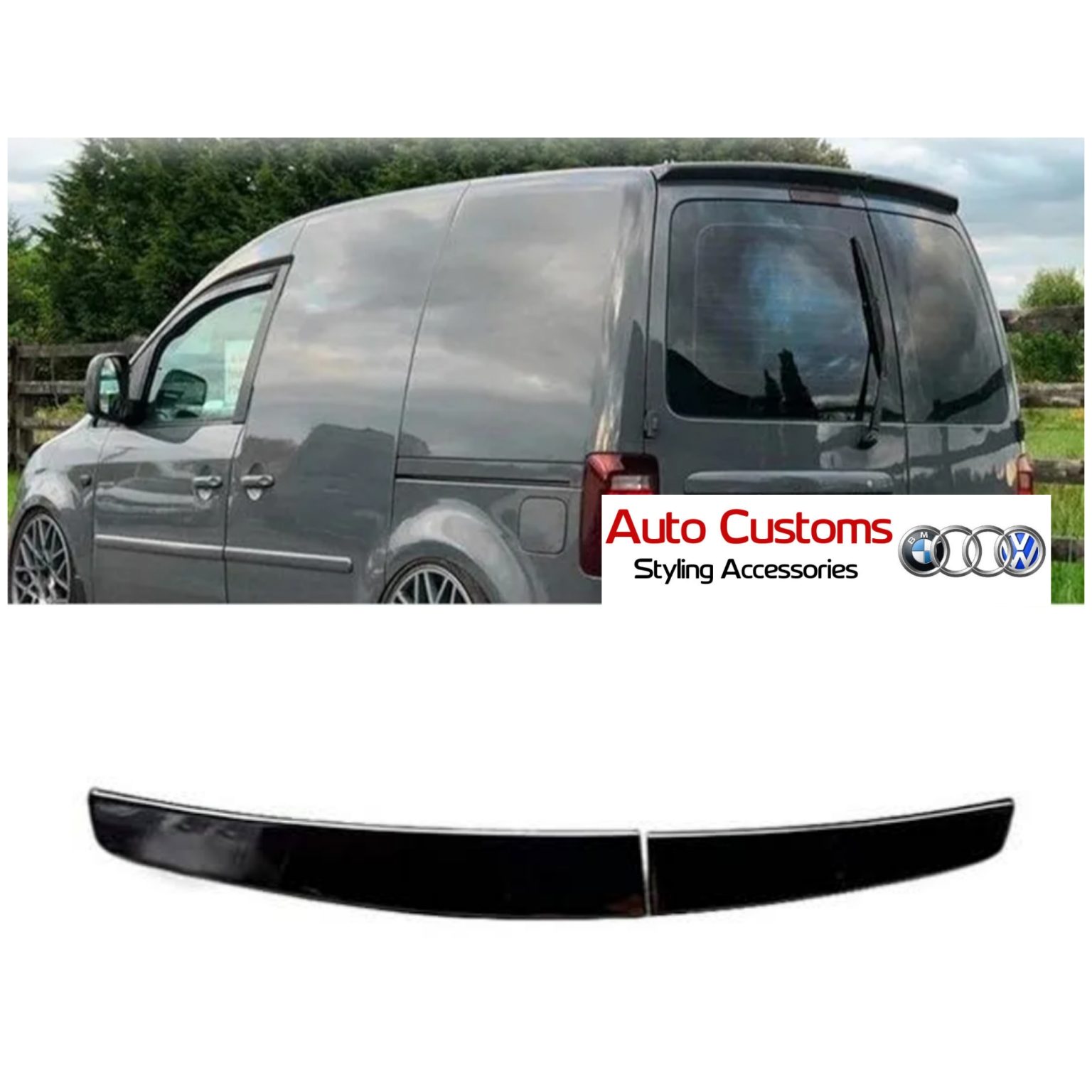 VW Caddy Rear Spoiler (2005 to 2015) - Auto Customs