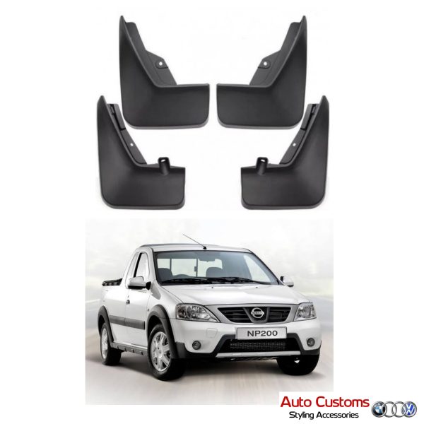 Nissan NP200 4pc Mudflaps - Auto Customs