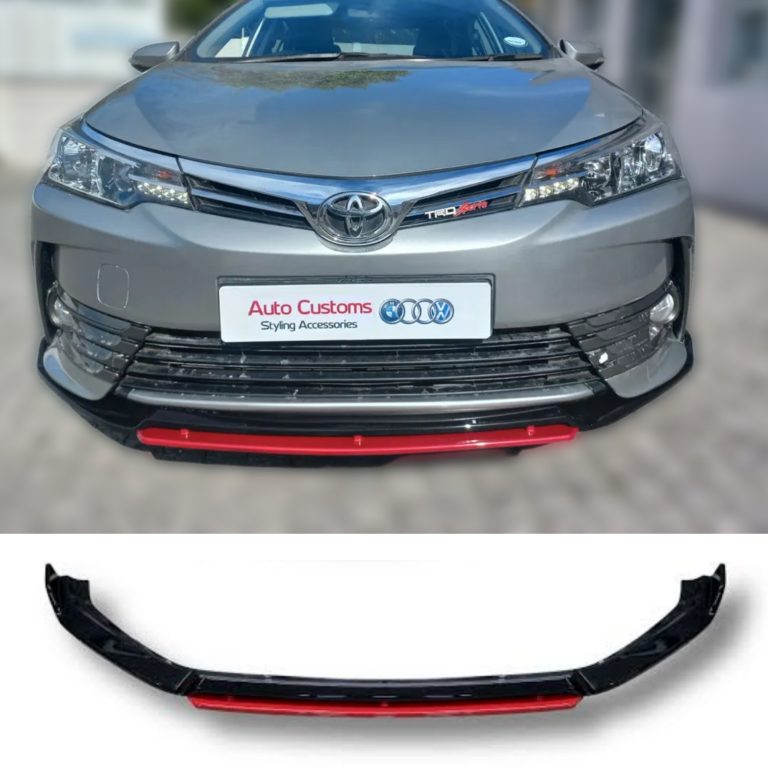 Toyota Corolla Quest Front Bumper Lip - Auto Customs - Cape Town